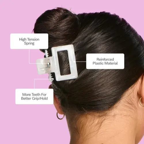 GIMME BEAUTY Square Extra Grip Claw Clip Duo