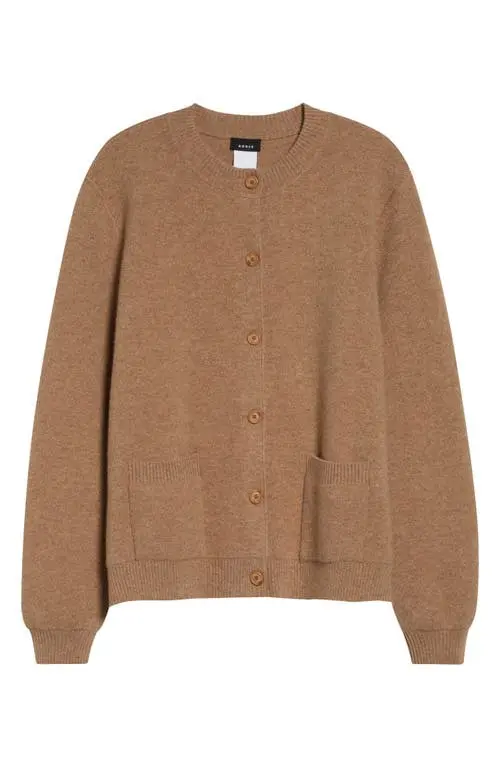 Akris Cashmere Piqué Cardigan - Camel