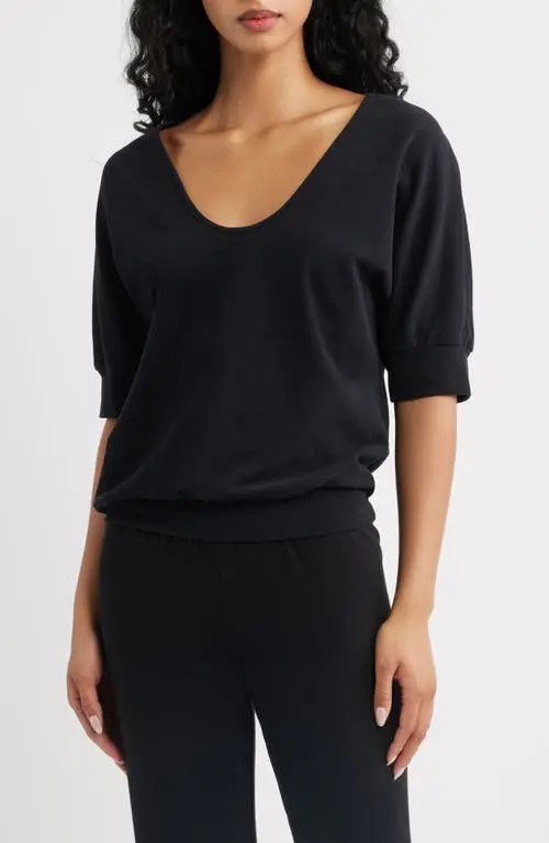 ARTLESS FOREVER Logan Scoop Neck Top - Black