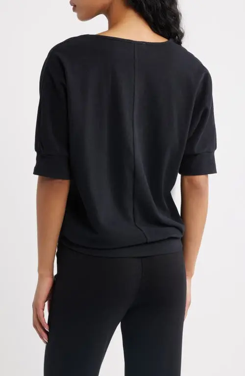 ARTLESS FOREVER Logan Scoop Neck Top - Black