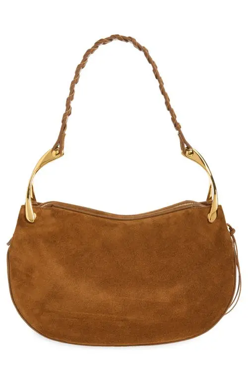 Alexander McQueen Wishbone Shoulder Bag - Coffee