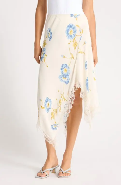 REFORMATION Liliana Lace Handkerchief Hem Skirt - Glorious