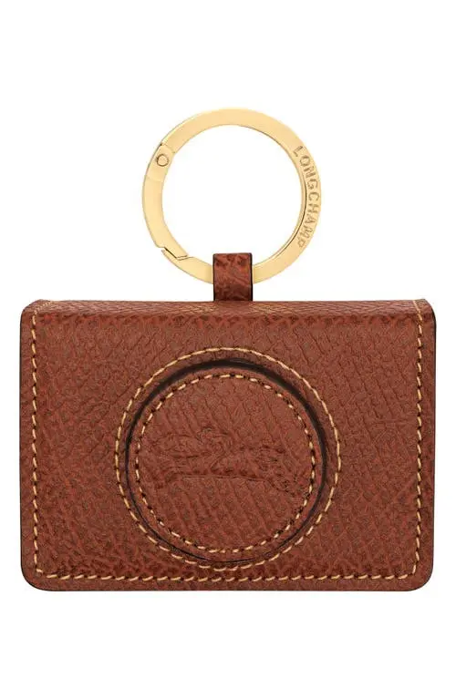 Longchamp Epure Camera Leather Bag Charm - Brown