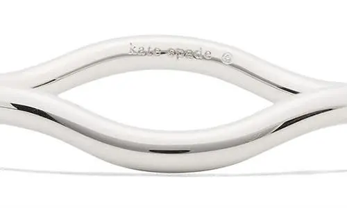 Kate Spade New York Wave Thin Bangle Bracelet - Silver