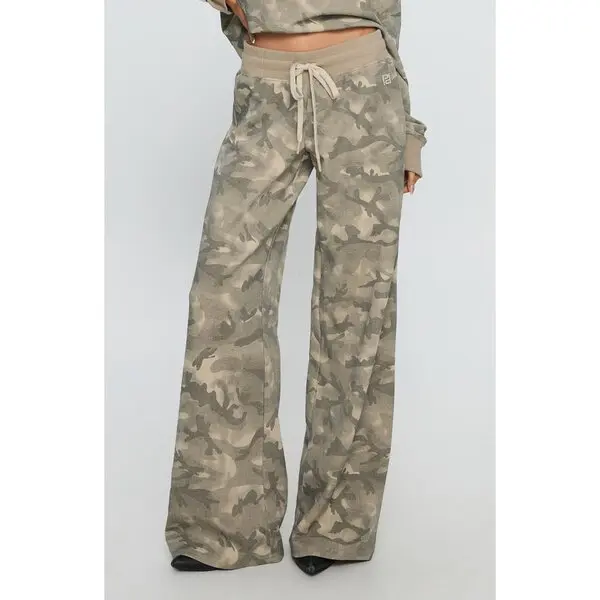 Princess Polly Dodie Wide Leg Camouflage Pants - Camo