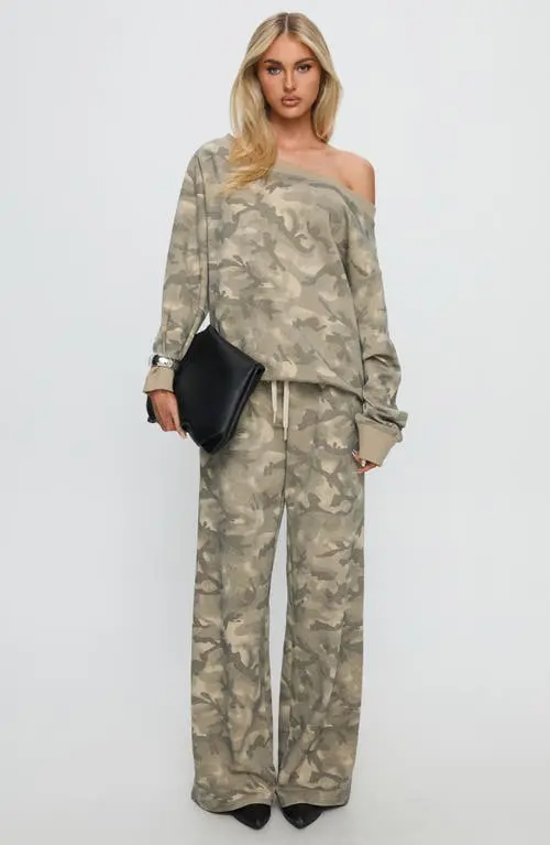 Princess Polly Dodie Wide Leg Camouflage Pants
