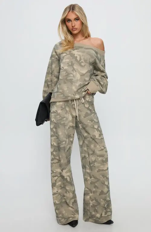 Princess Polly Dodie Wide Leg Camouflage Pants