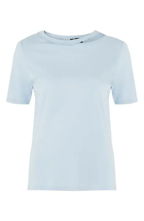 Topshop Slash Choker Boxy Tee