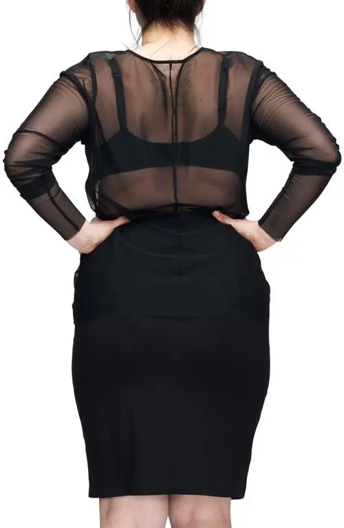 Universal Standard Thames Fog Sheer Mesh Top