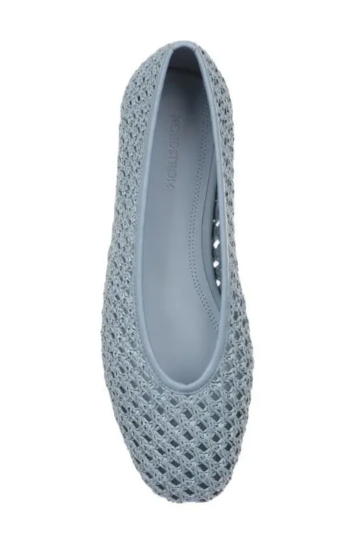 Nordstrom Maddox Raffia Flat - Blue Raffia