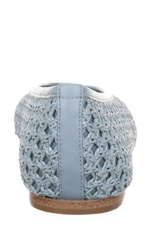Nordstrom Maddox Raffia Flat - Blue Raffia