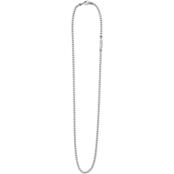 Lagos Signature Caviar Sterling Beaded Ball Chain Necklace