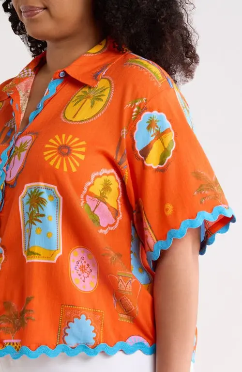 SUGARLIPS Maury Postcard Shirt