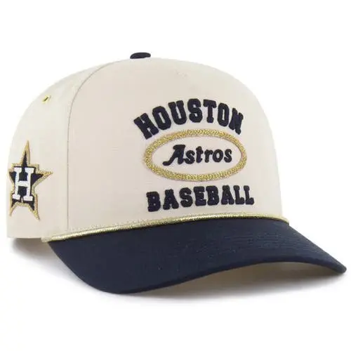 STONEY CLOVER LANE X '47 47 X Stoney Clover Lane Houston Astros Glitter Rope Hitch Adjustable Cap - Natural