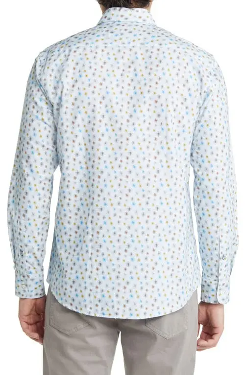 BRAX Harold Dandelion Print Button-up Shirt