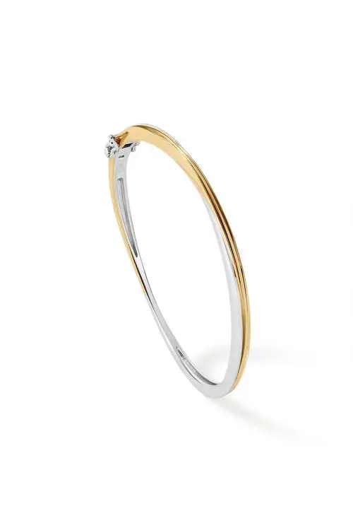 Astley Clarke Aurora Weave Mixed Metal Bangle