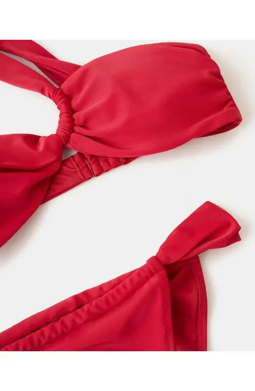 Mango Asymmetric Bandeau Bikini Top