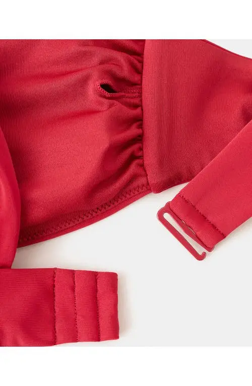Mango Asymmetric Bandeau Bikini Top