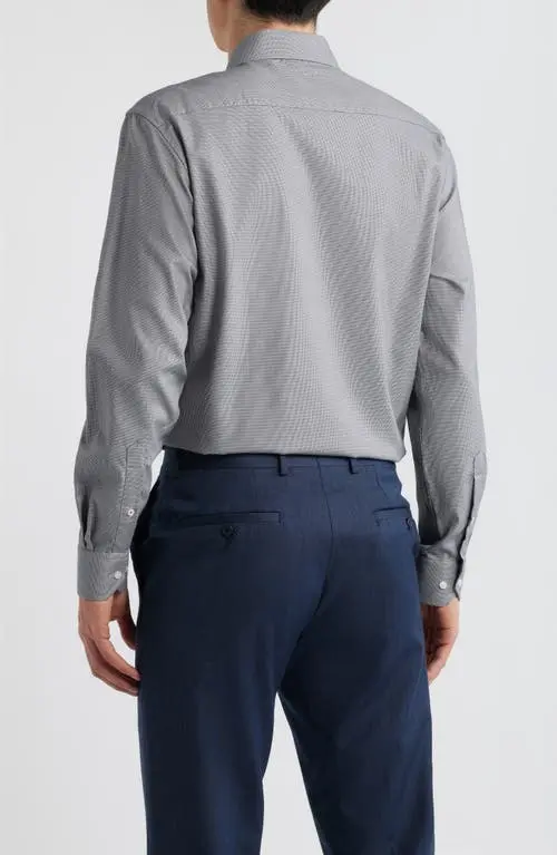DANIEL HECHTER Modern Fit Micropattern Cotton Dress Shirt