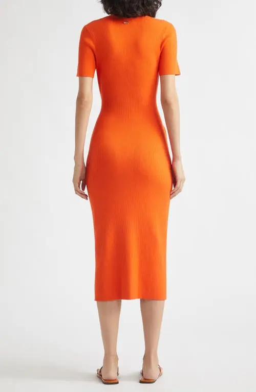 TOCCIN Agnes Tie Front Knit Dress