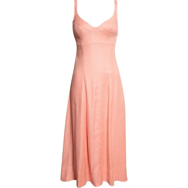 TOCCIN Arya Bustier Sleeveless Midi Dress - Sherbert