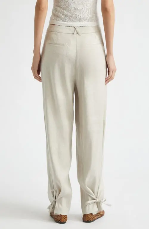 TOCCIN Elowen Wide Leg Linen Blend Pants