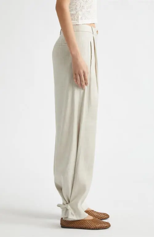 TOCCIN Elowen Wide Leg Linen Blend Pants