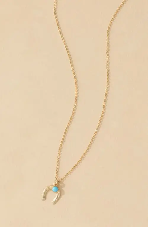 SET & STONES Horseshoe Pendant Necklace