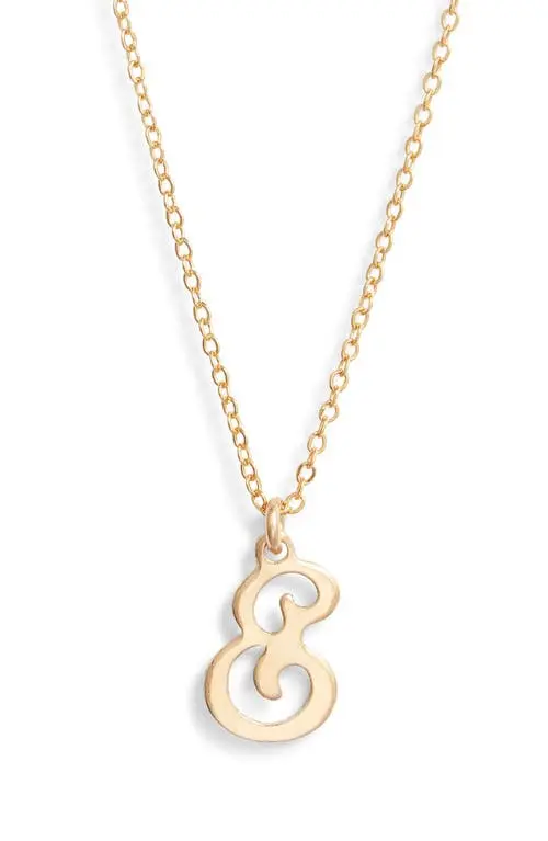 SET & STONES Gianna Initial Necklace - Gold/e