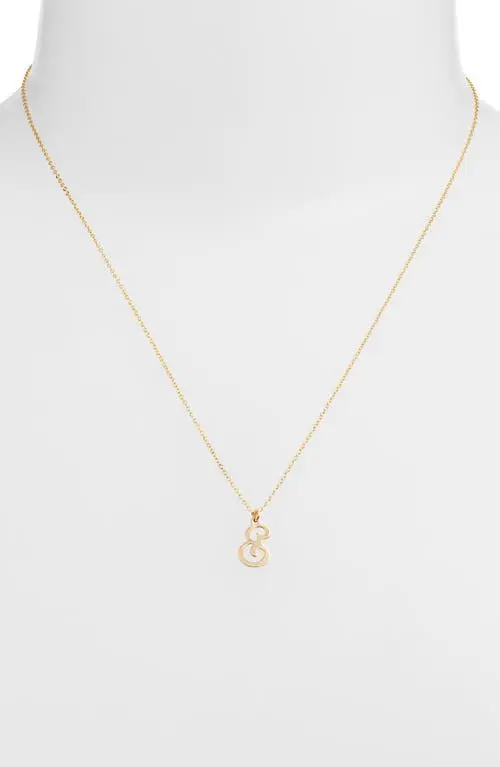 SET & STONES Gianna Initial Pendant Necklace - Gold/e