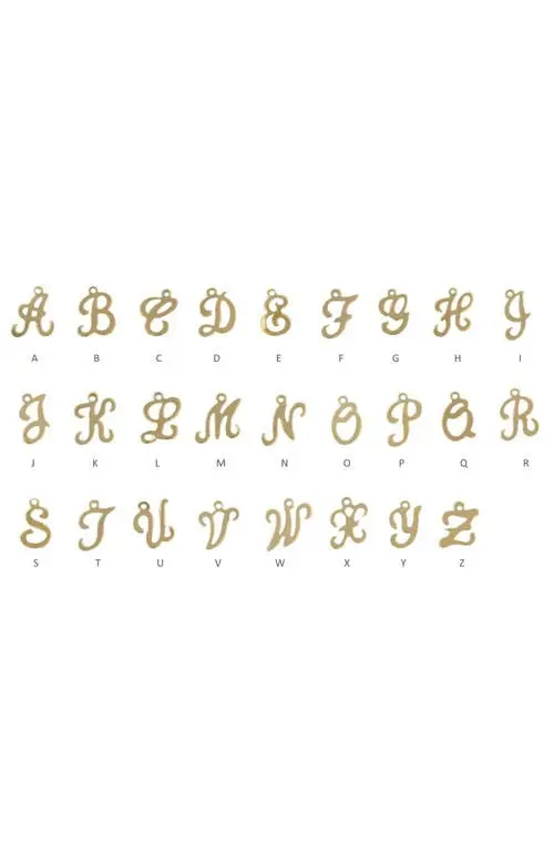SET & STONES Gianna Initial Pendant Necklace - Gold/e
