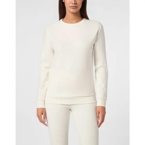 PLEIN SPORT Modal Sweatshirt Long Sleeve - White