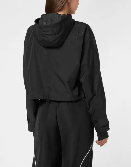 PLEIN SPORT Hooded Active Jacket Ls Scratch - Black