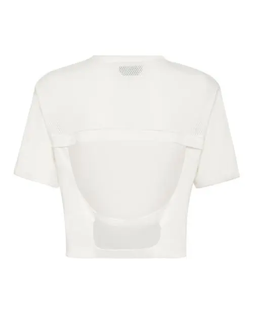 PLEIN SPORT Cropped T-shirt With Bold Logo - White