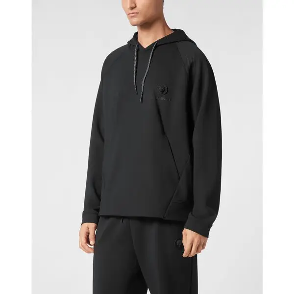 PLEIN SPORT Oversized Technical Hoodie Sweatshirt
