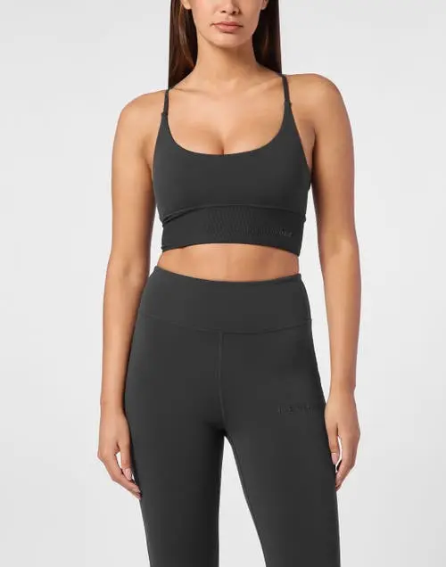 PLEIN SPORT Sport Bra - Black