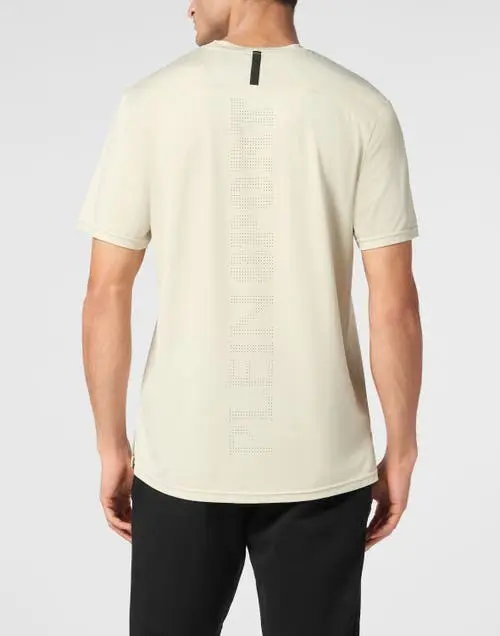 PLEIN SPORT Reflective T-shirt Round Neck Ss - Grey