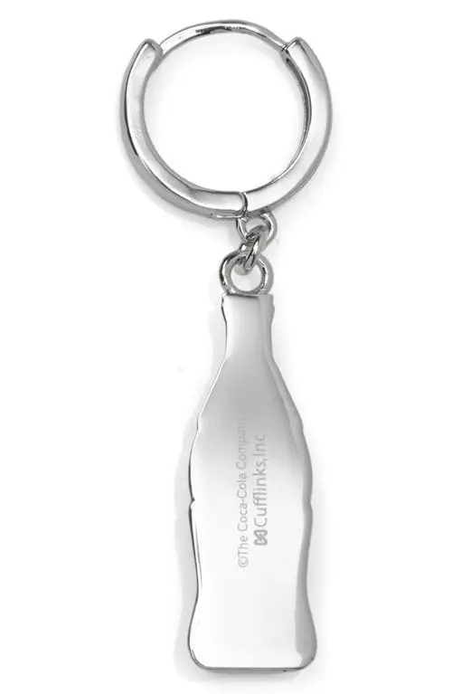 CUFFLINKS, INC. Coca-cola Bottle Charm Hoop Earrings