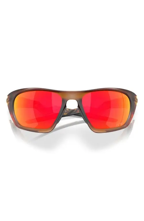Oakley Lateralis Rectangle Sunglasses - Matte Dark Amber/prizm Ruby