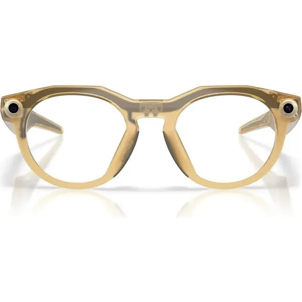 Oakley Hstn Round Frame Sunglasses - Light Curry/brown