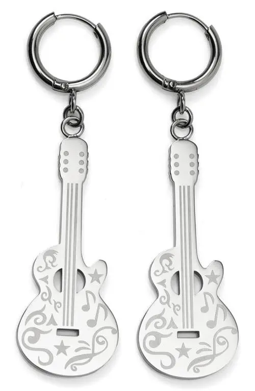 CUFFLINKS, INC. Grand Ole Opry Guitar Drop Earrings - Silver