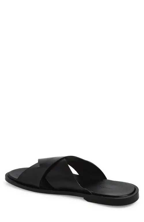 Tecovas Lexington Leather Slide Sandal - Midnight