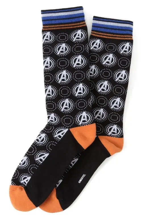 CUFFLINKS, INC. Avengers Crew Socks And Lapel Pin Set