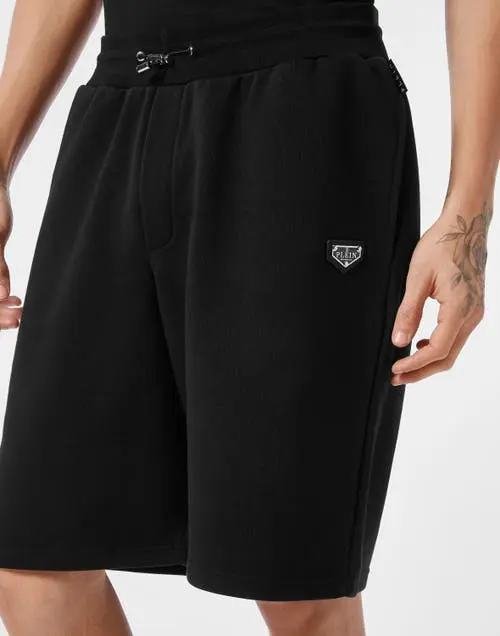 Philipp Plein Jogging Shorts With Plaque Detail