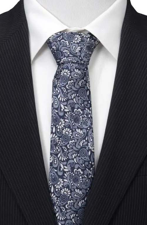 CUFFLINKS, INC. Avengers Silk Tie And Tie Bar Set - Navy