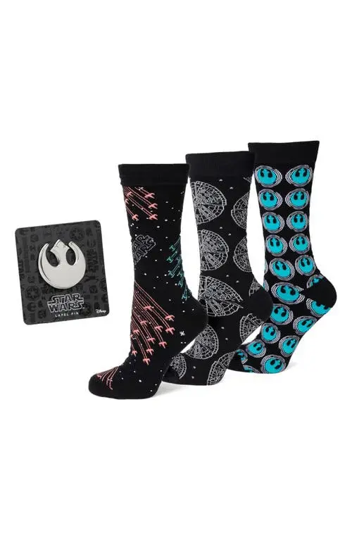 CUFFLINKS, INC. Star Wars Crew Socks And Lapel Pin Set
