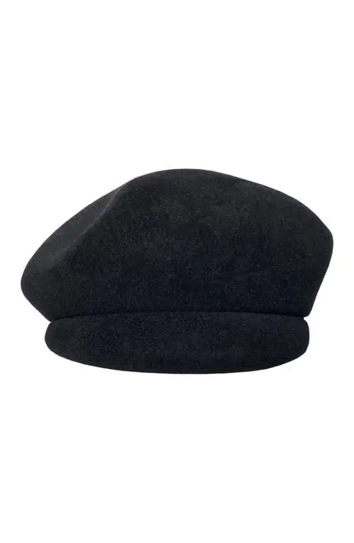 BINATA MILLINERY Sculptural Felt Cap - Black