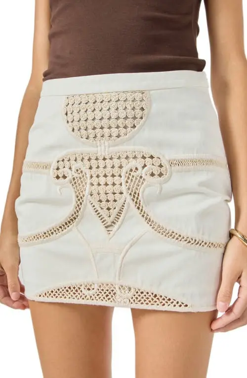 Endless Rose Crochet Miniskirt