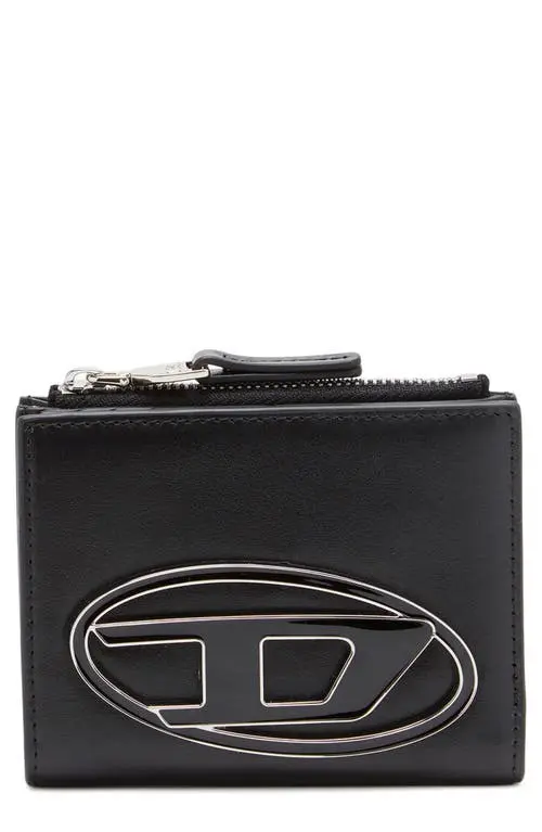 DIESEL® 1dr Leather Bifold Wallet - Black
