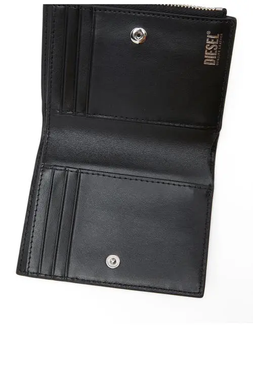 DIESEL® 1dr Leather Bifold Wallet - Black